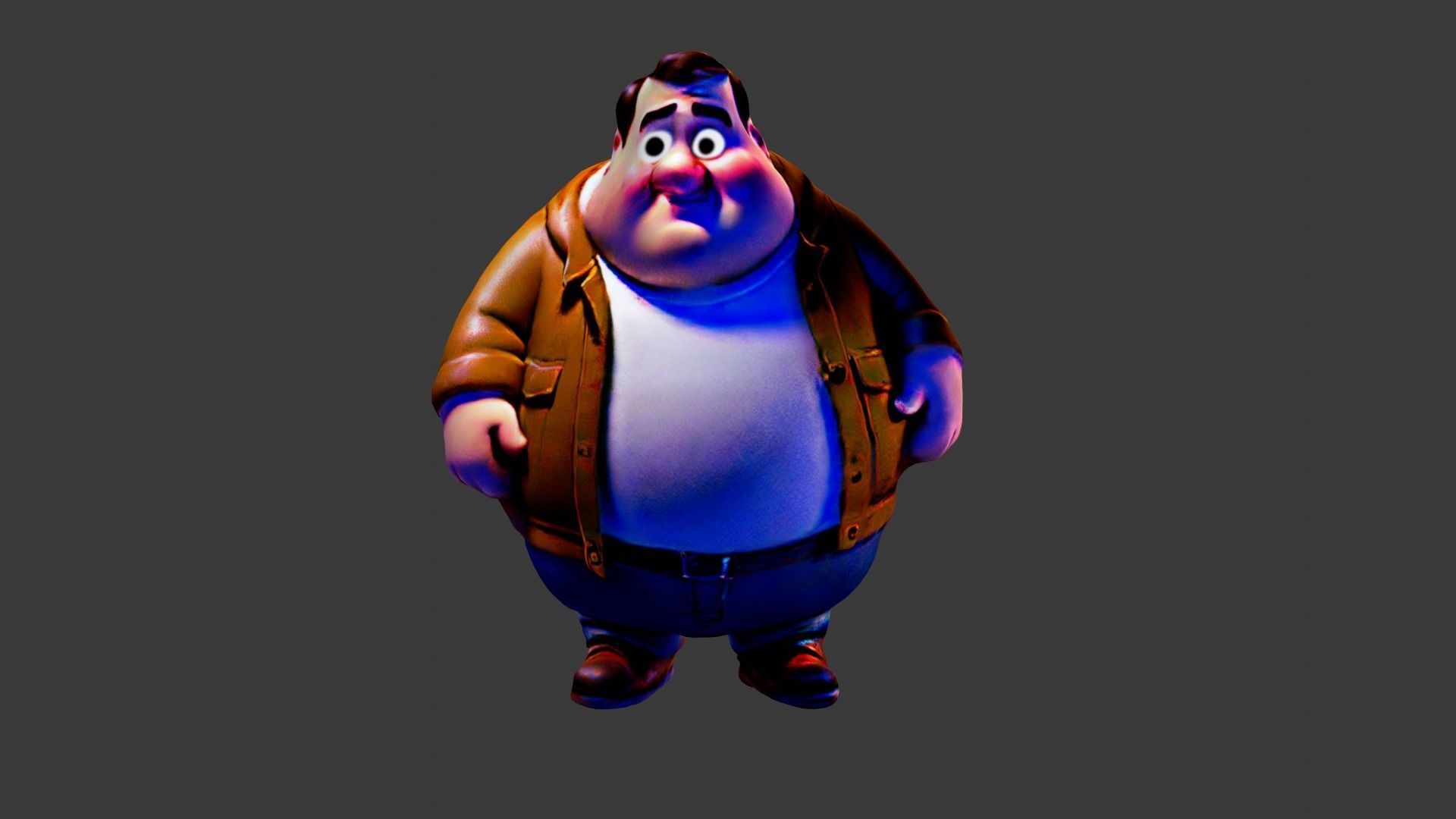 3D model Cartoon Fat Man VR / AR / low-poly | CGTrader