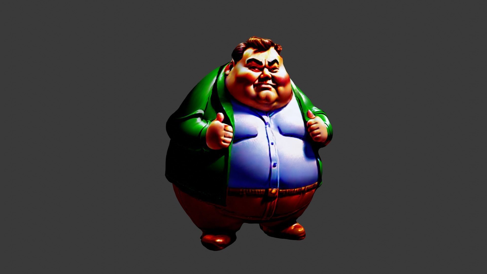 3D model Cartoon Fat Man VR / AR / low-poly | CGTrader