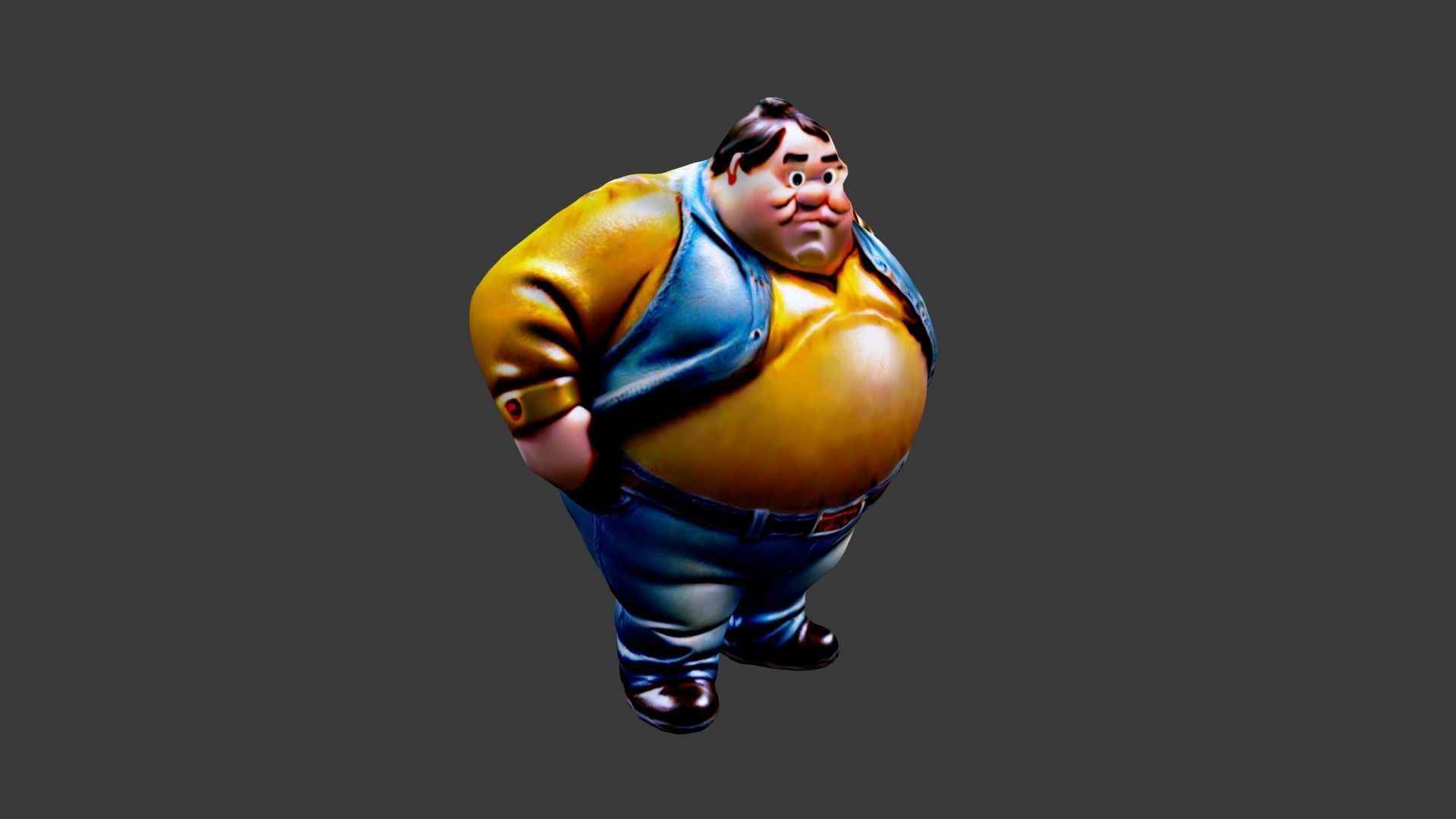3D model Cartoon Fat Man VR / AR / low-poly | CGTrader