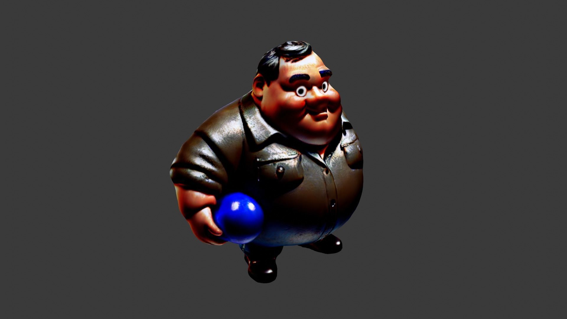 3D model Cartoon Fat Man VR / AR / low-poly | CGTrader