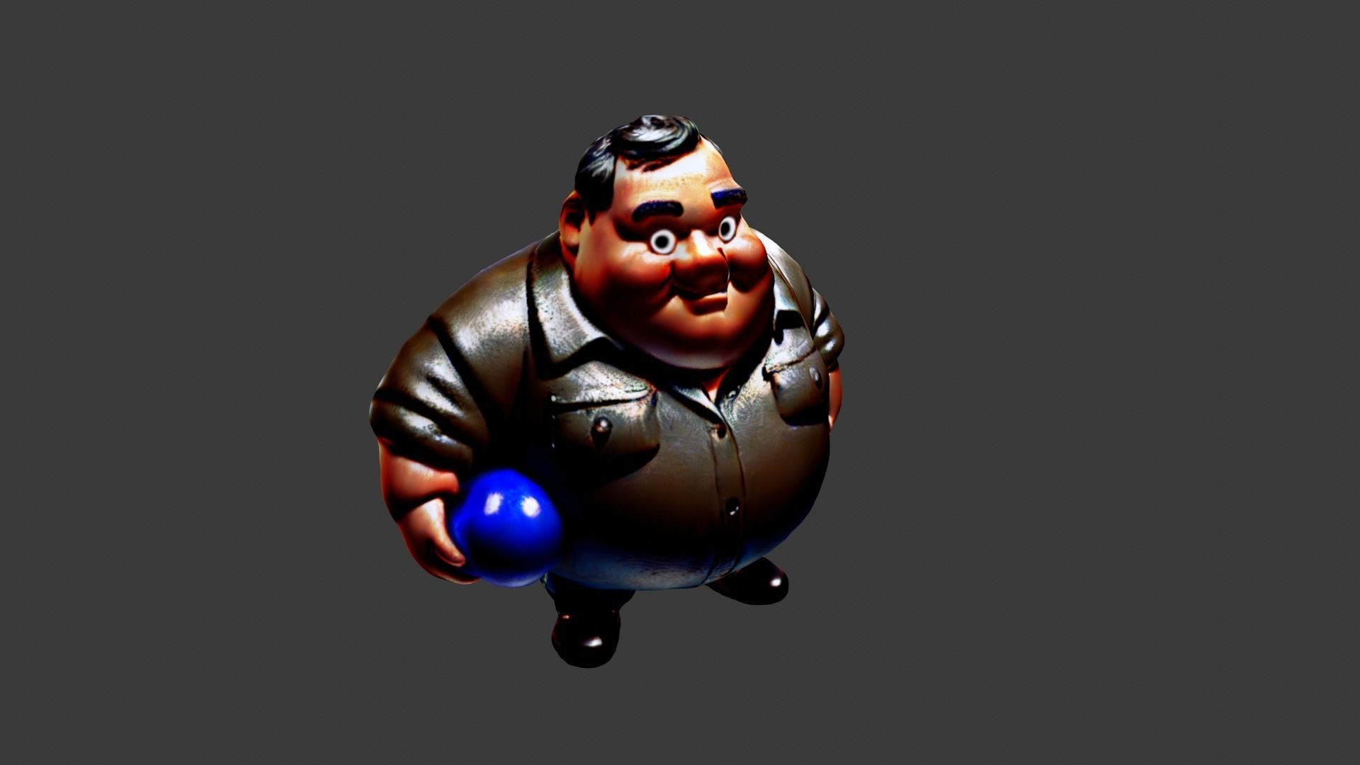 3D model Cartoon Fat Man VR / AR / low-poly | CGTrader