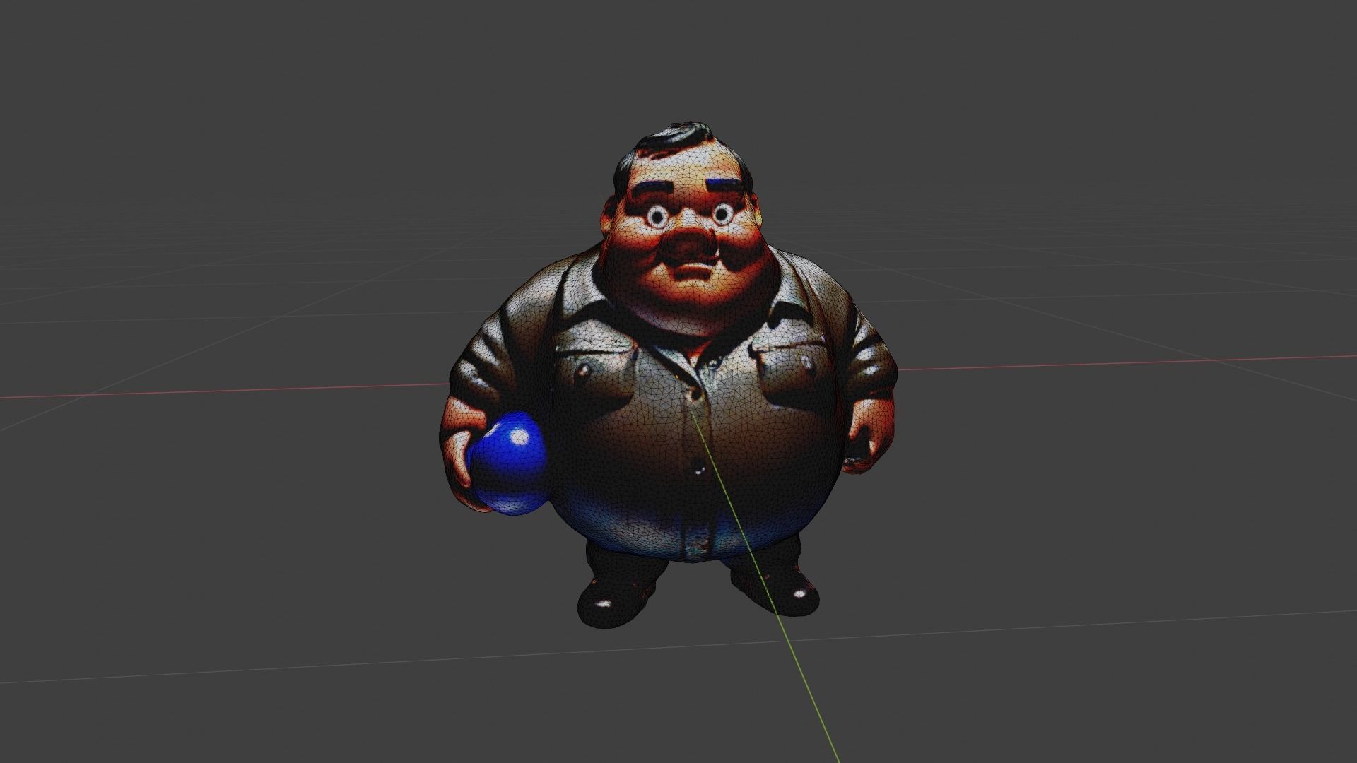 3D model Cartoon Fat Man VR / AR / low-poly | CGTrader