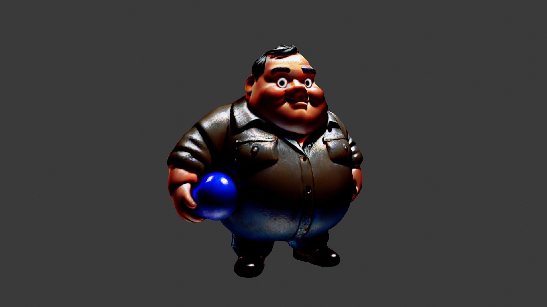 3D model Cartoon Fat Man VR / AR / low-poly | CGTrader