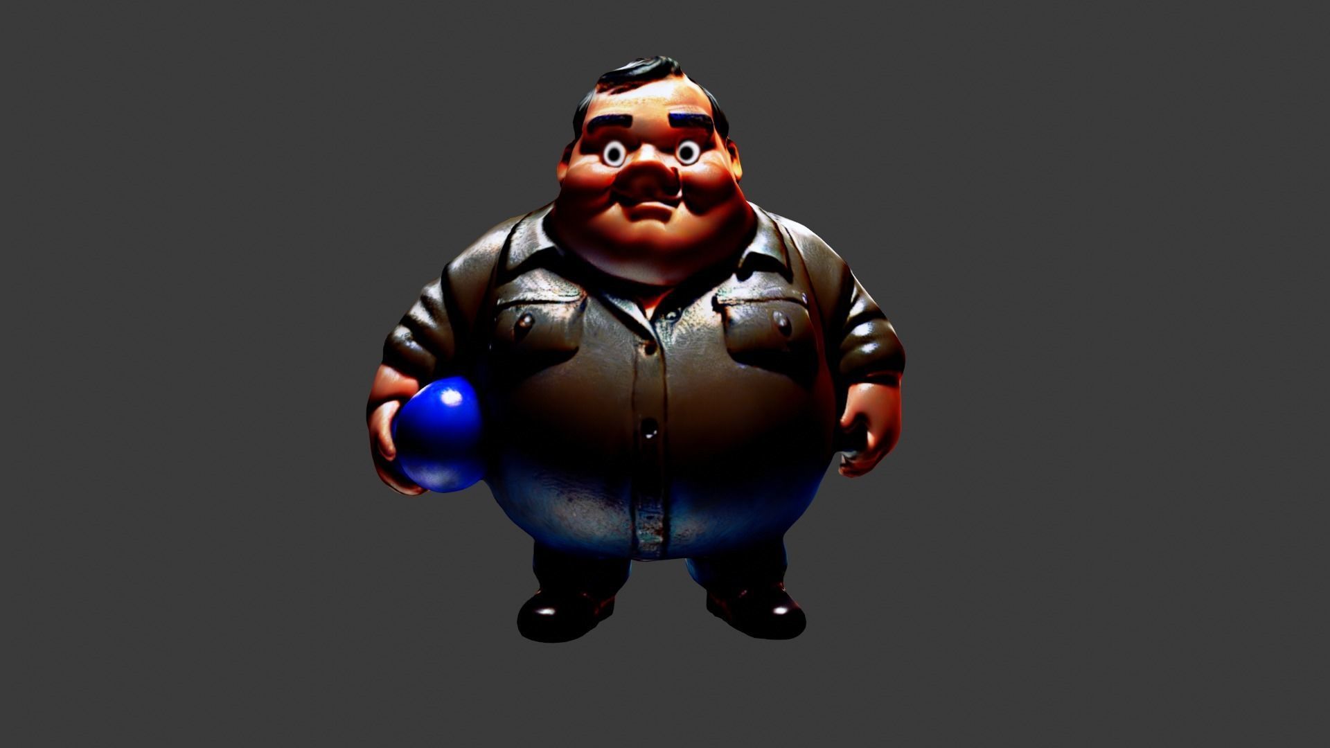 3D model Cartoon Fat Man VR / AR / low-poly | CGTrader