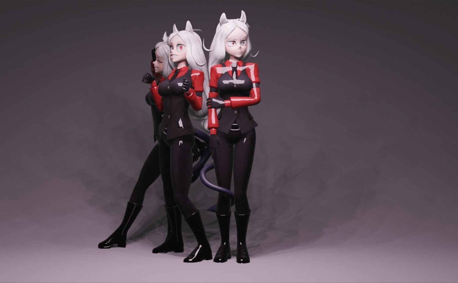 Anime Character - From Helltaker 3D model | CGTrader