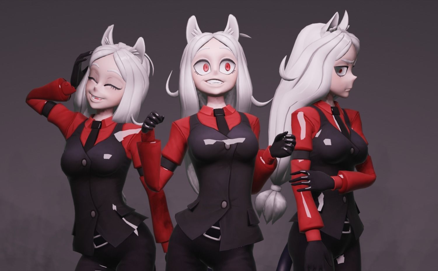 Anime Character - From Helltaker 3D model | CGTrader