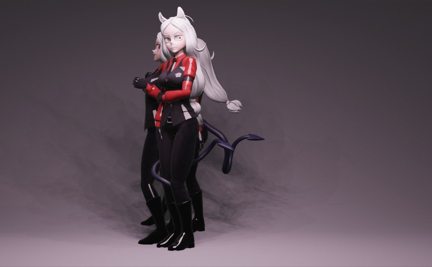 Anime Character - From Helltaker 3D model | CGTrader