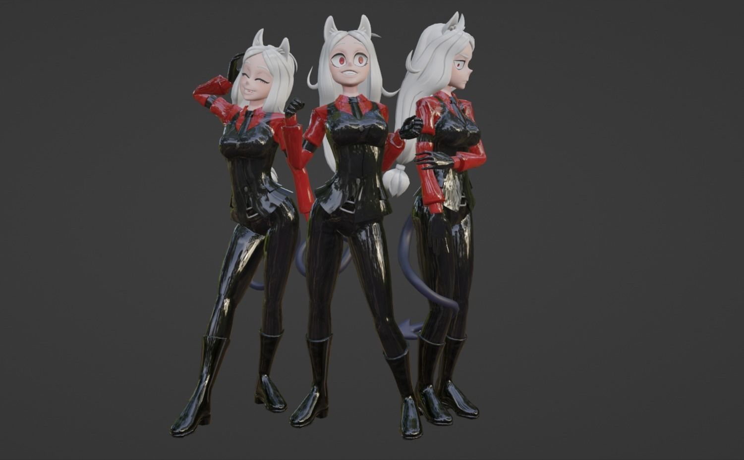 Anime Character - From Helltaker 3D model | CGTrader