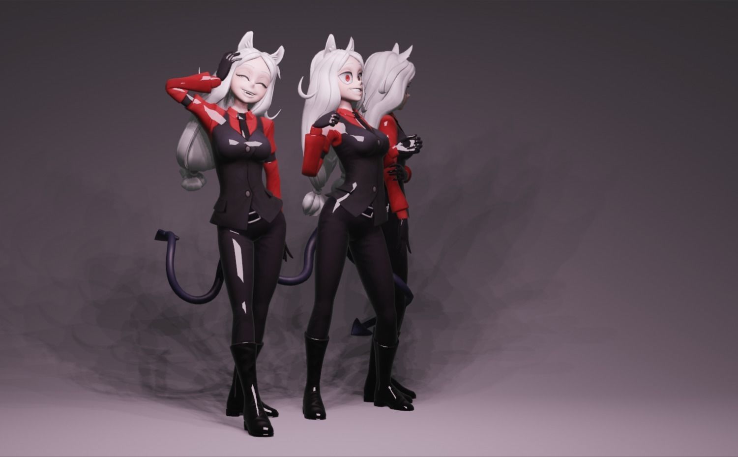 Anime Character - From Helltaker 3D model | CGTrader