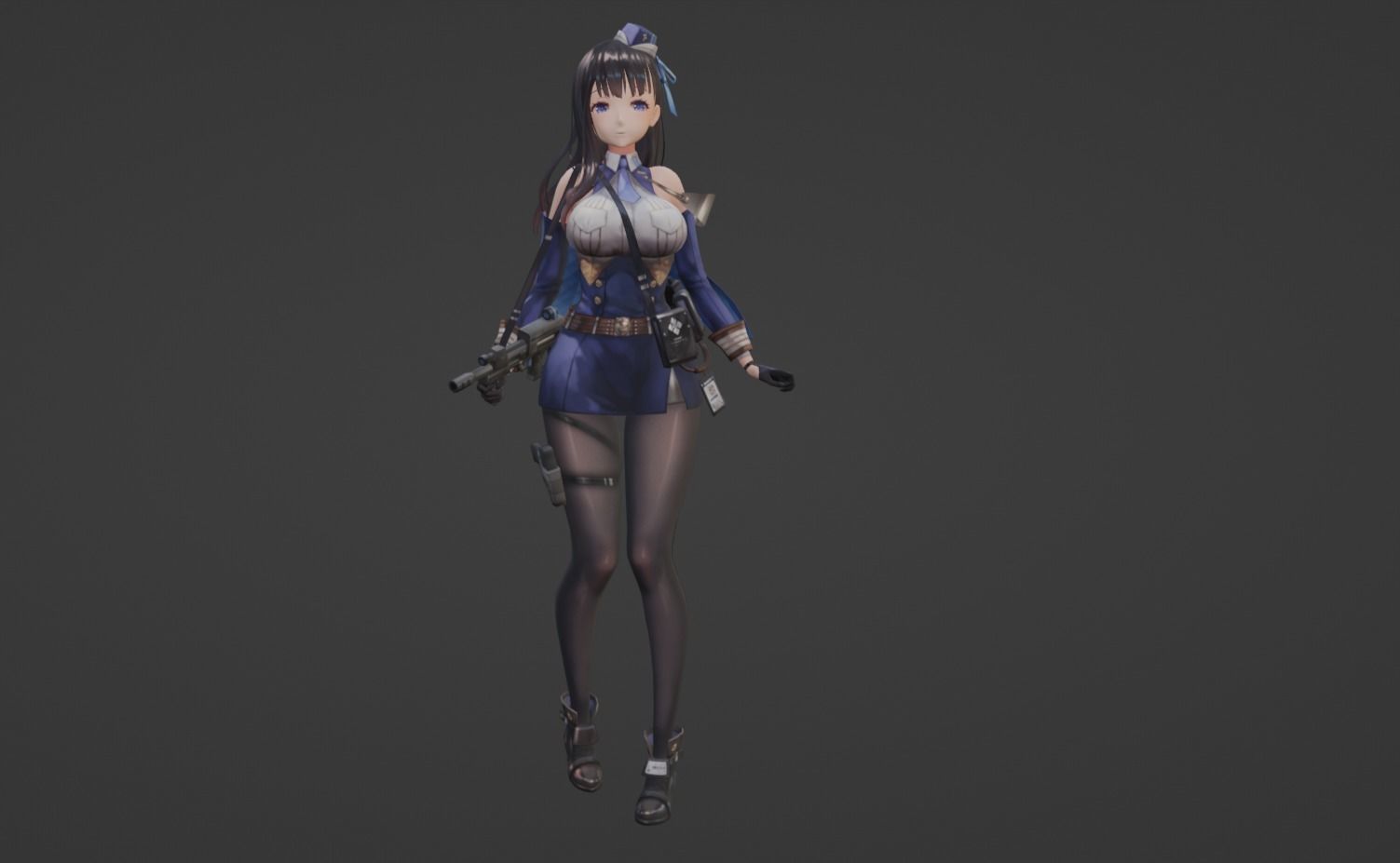 Anime Character - GOV Nikke 3D model | CGTrader