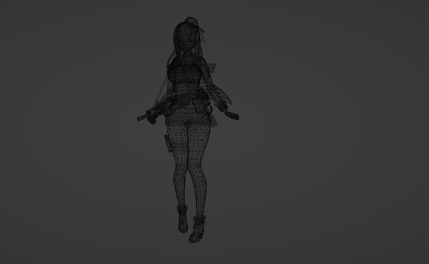 Anime Character - GOV Nikke 3D model | CGTrader