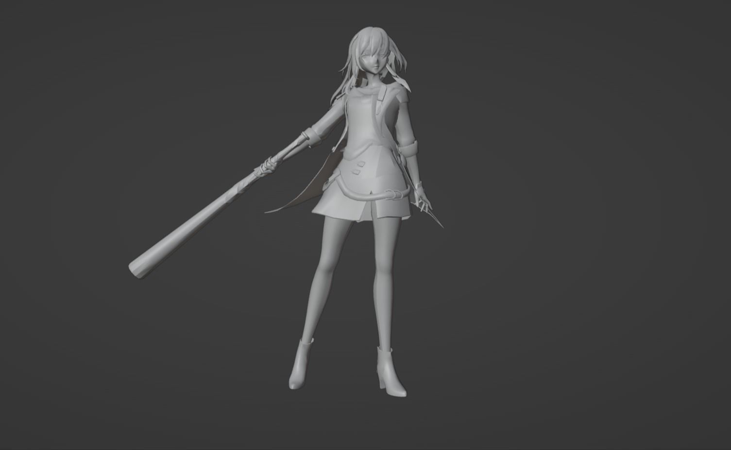 Anime Character - HSR Receptacle Stelle 3D model | CGTrader