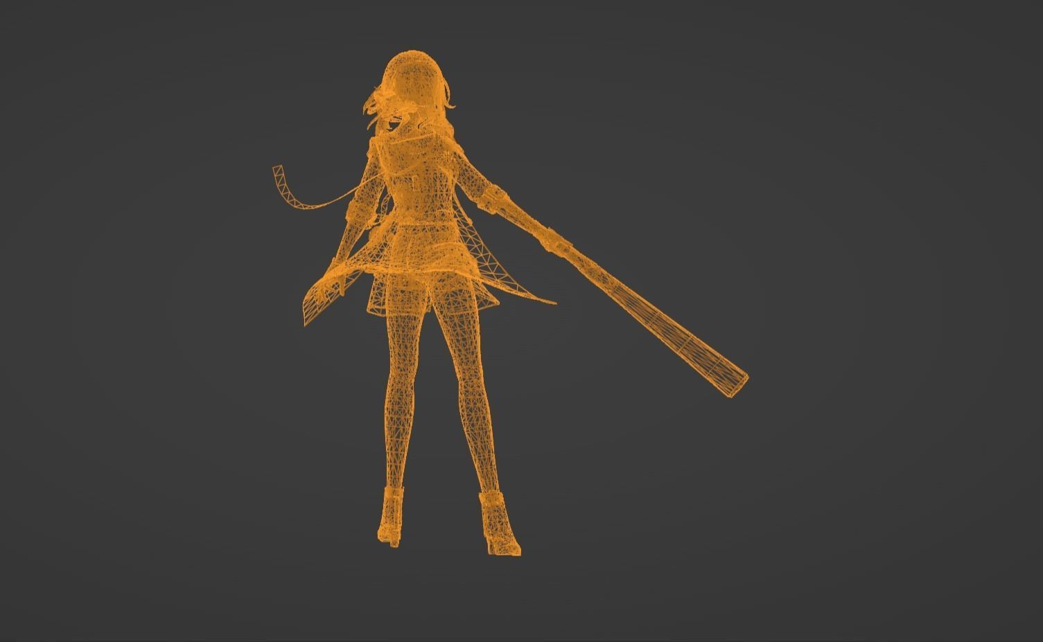 Anime Character - HSR Receptacle Stelle 3D model | CGTrader
