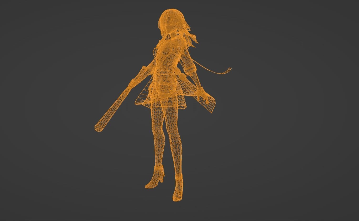 Anime Character - HSR Receptacle Stelle 3D model | CGTrader