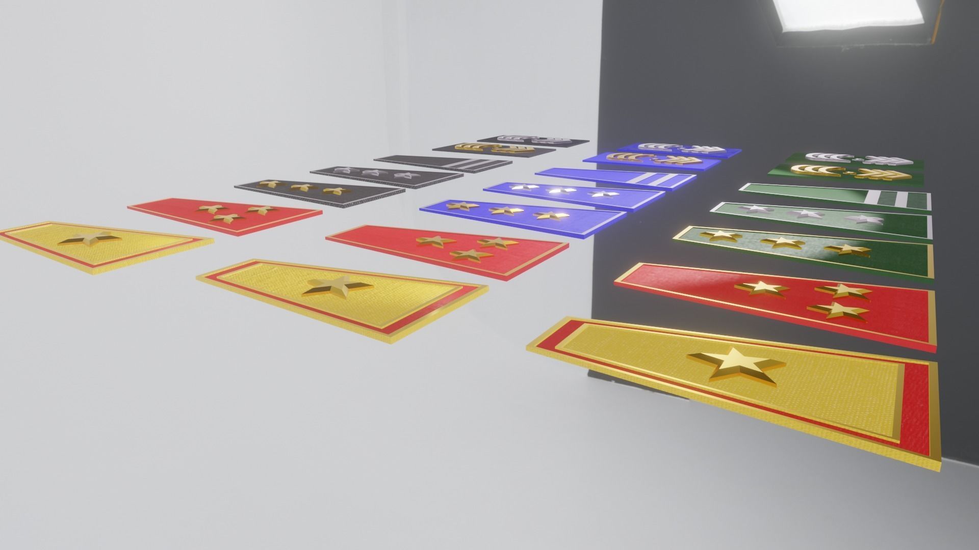 military rank 3D model | CGTrader