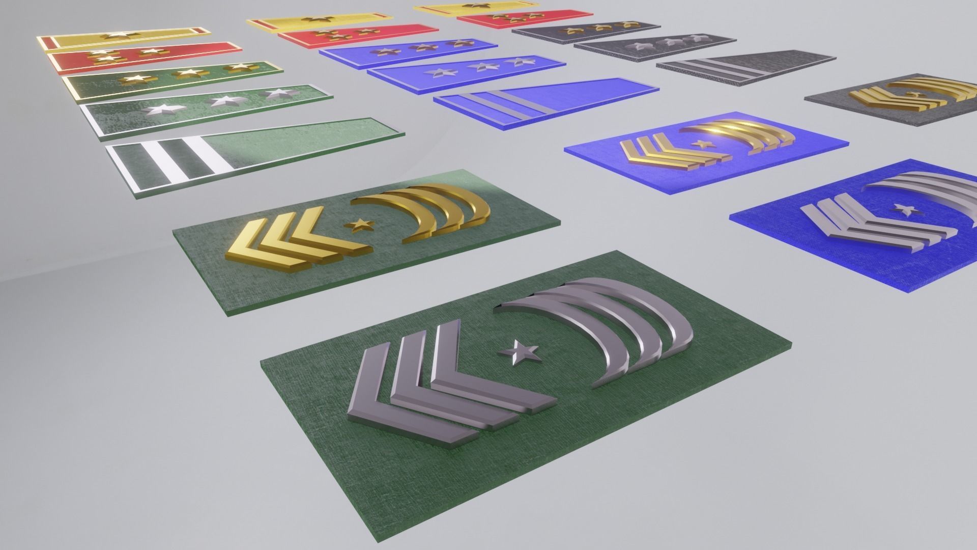 military rank 3D model | CGTrader