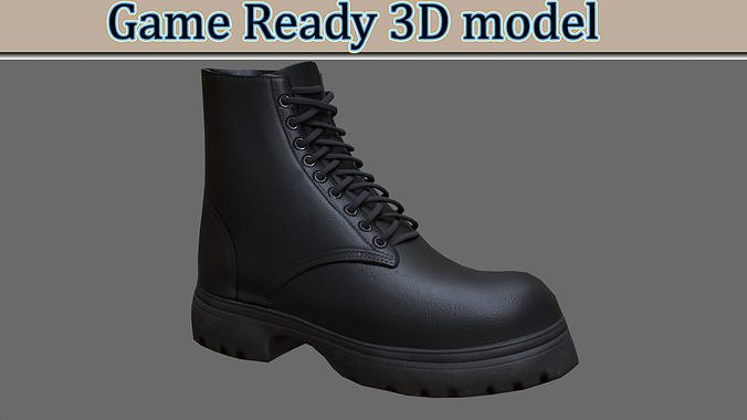 3D model Boots VR / AR / low-poly | CGTrader