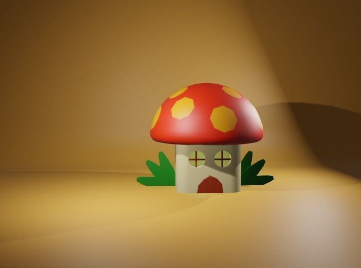 3D model Designing a Smurfs house in a world VR / AR / low-poly | CGTrader
