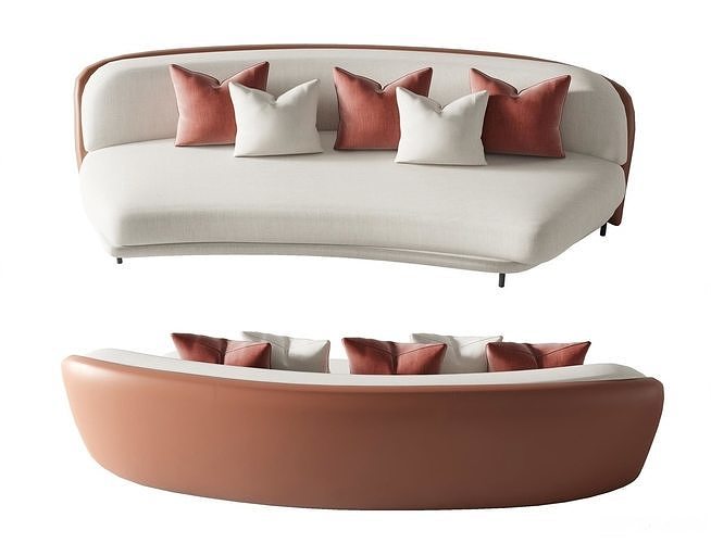 sofa Modern multi-person 3D model | CGTrader