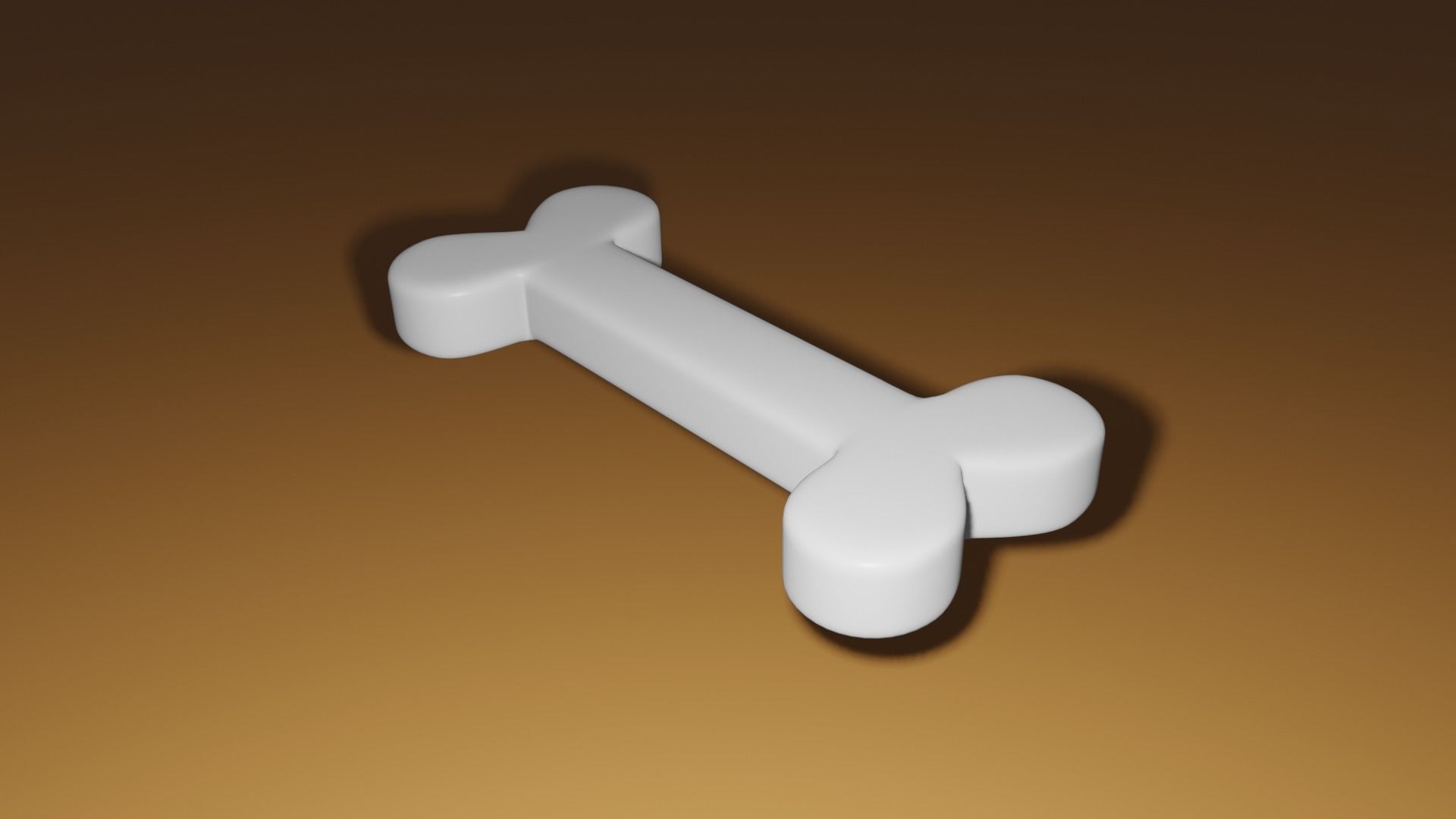 Flat Dog Bone - 3D Model 3D model | CGTrader