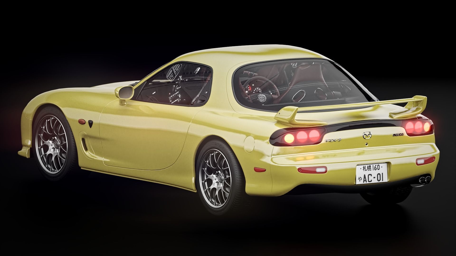 3D model mazda rx7 fd VR / AR / low-poly | CGTrader