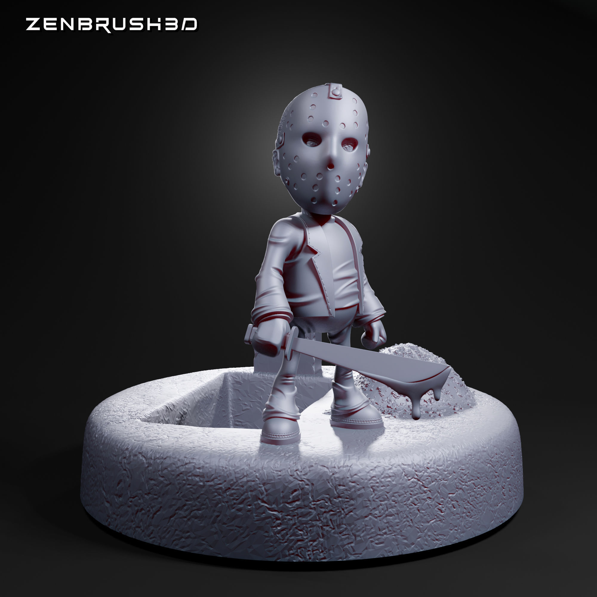 JASON VOORHEES CHIBI STL - 3D PRINTING 3D model 3D printable | CGTrader