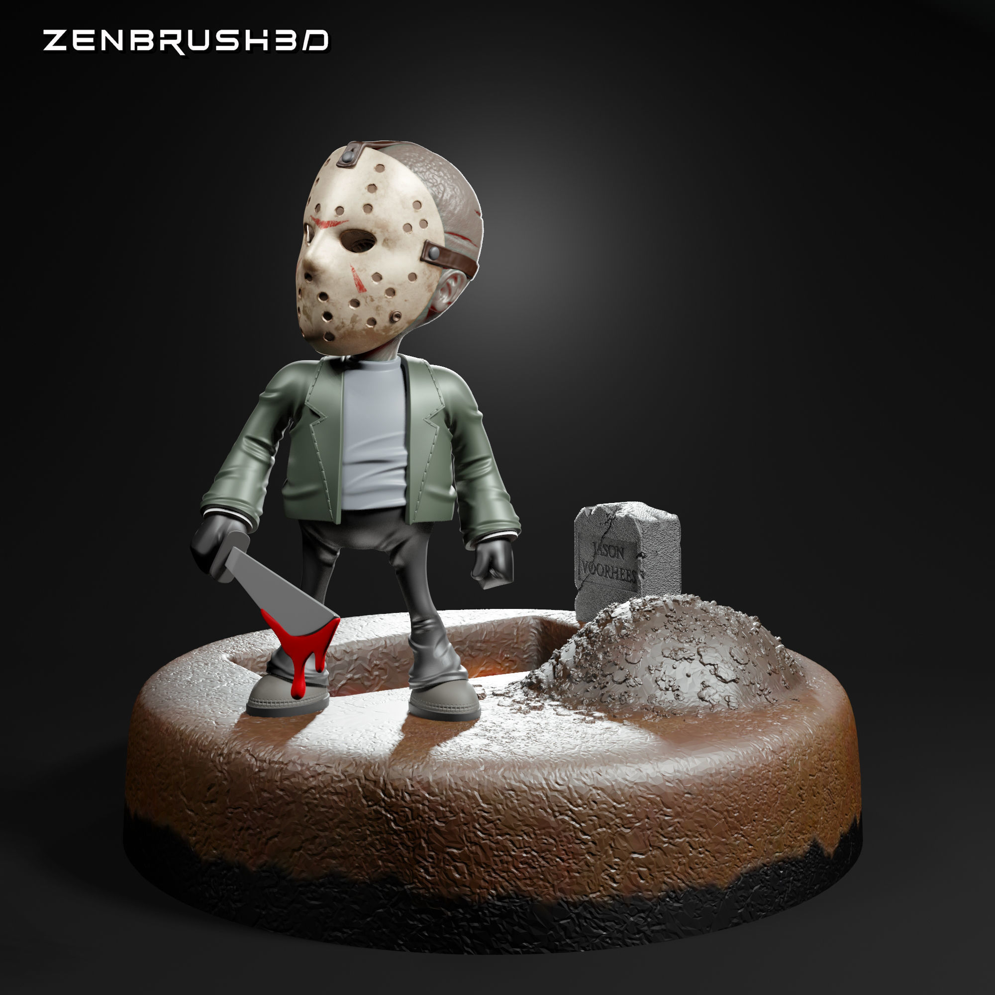 JASON VOORHEES CHIBI STL - 3D PRINTING 3D model 3D printable | CGTrader