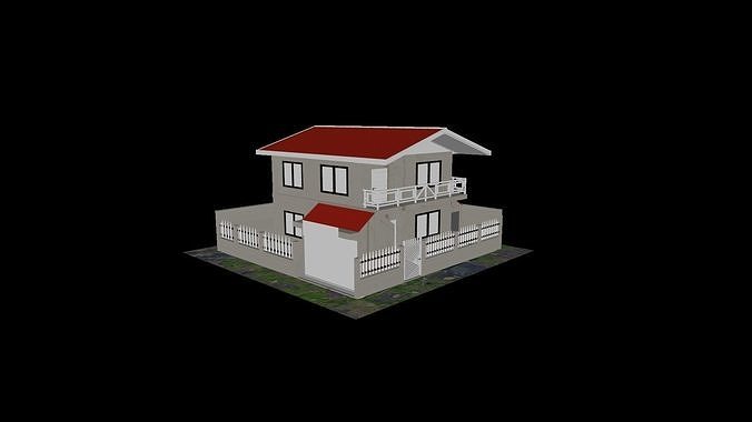 simple house 3D model | CGTrader