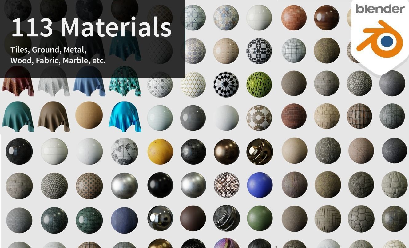 General Blender Material Pack 3D model | CGTrader