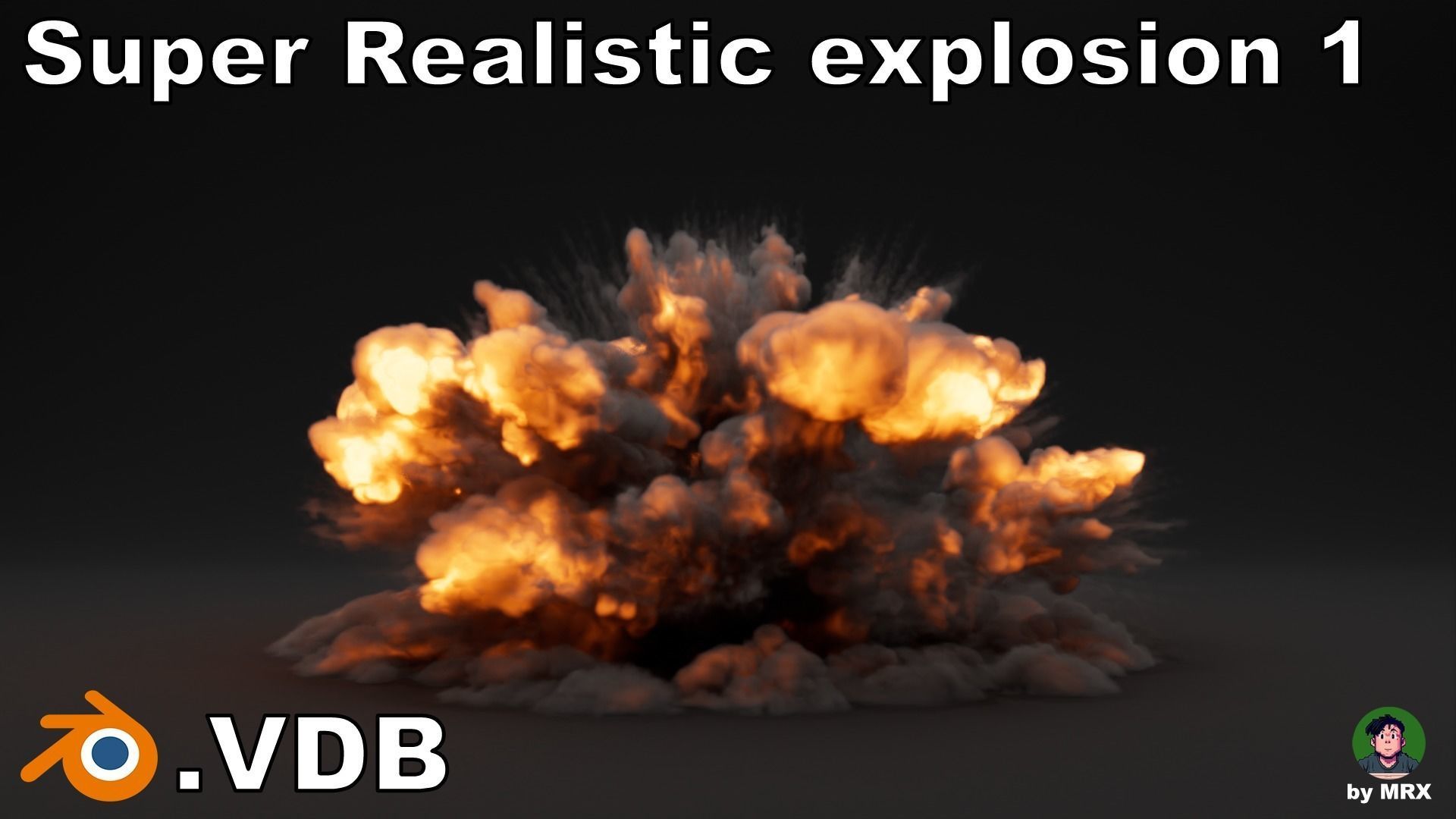 Super Realistic Explosion 1 - vdb animated 3D model animated | CGTrader