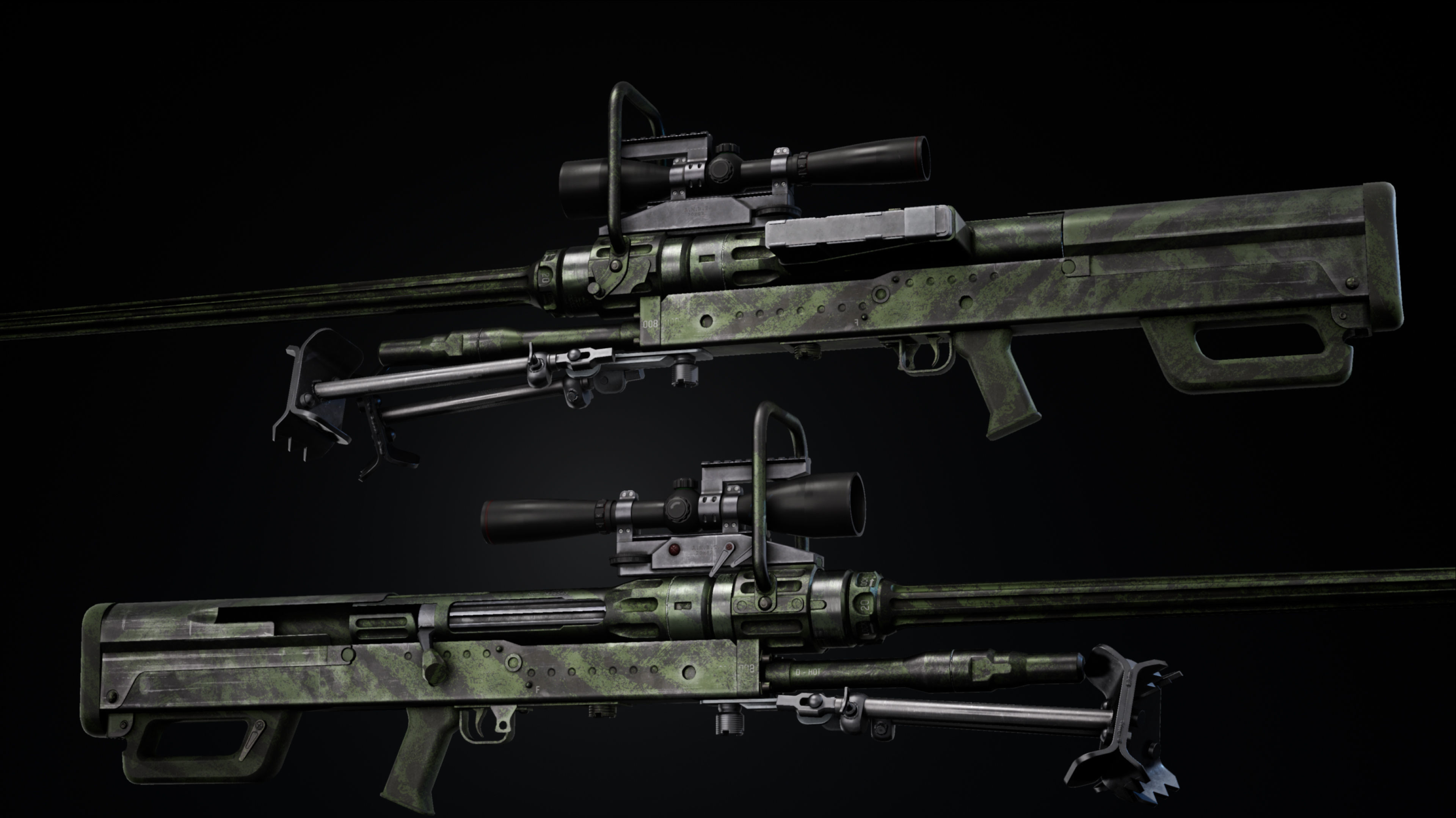 3D model Rifle NTW-20 VR / AR / low-poly | CGTrader