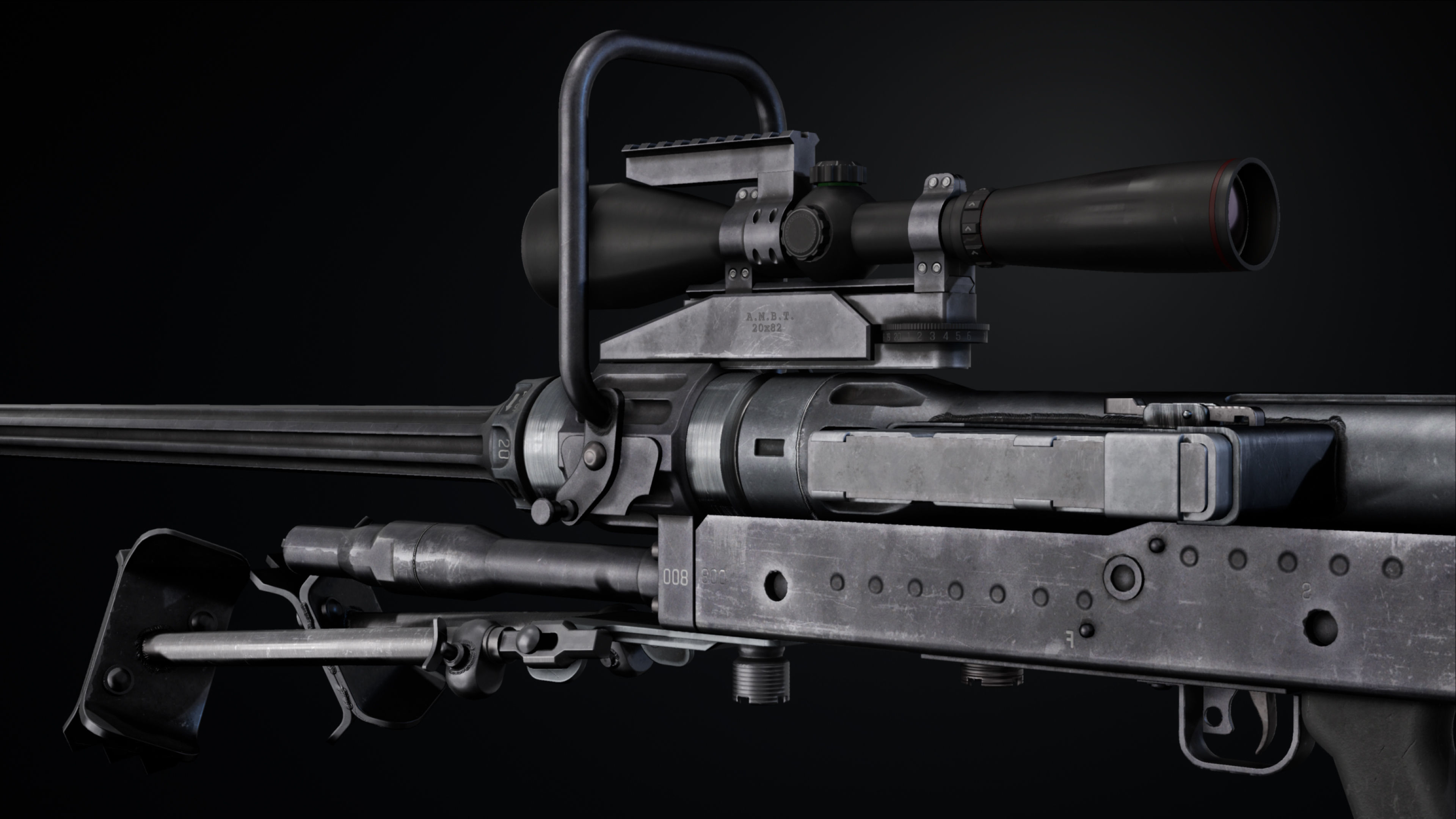 3D model Rifle NTW-20 VR / AR / low-poly | CGTrader