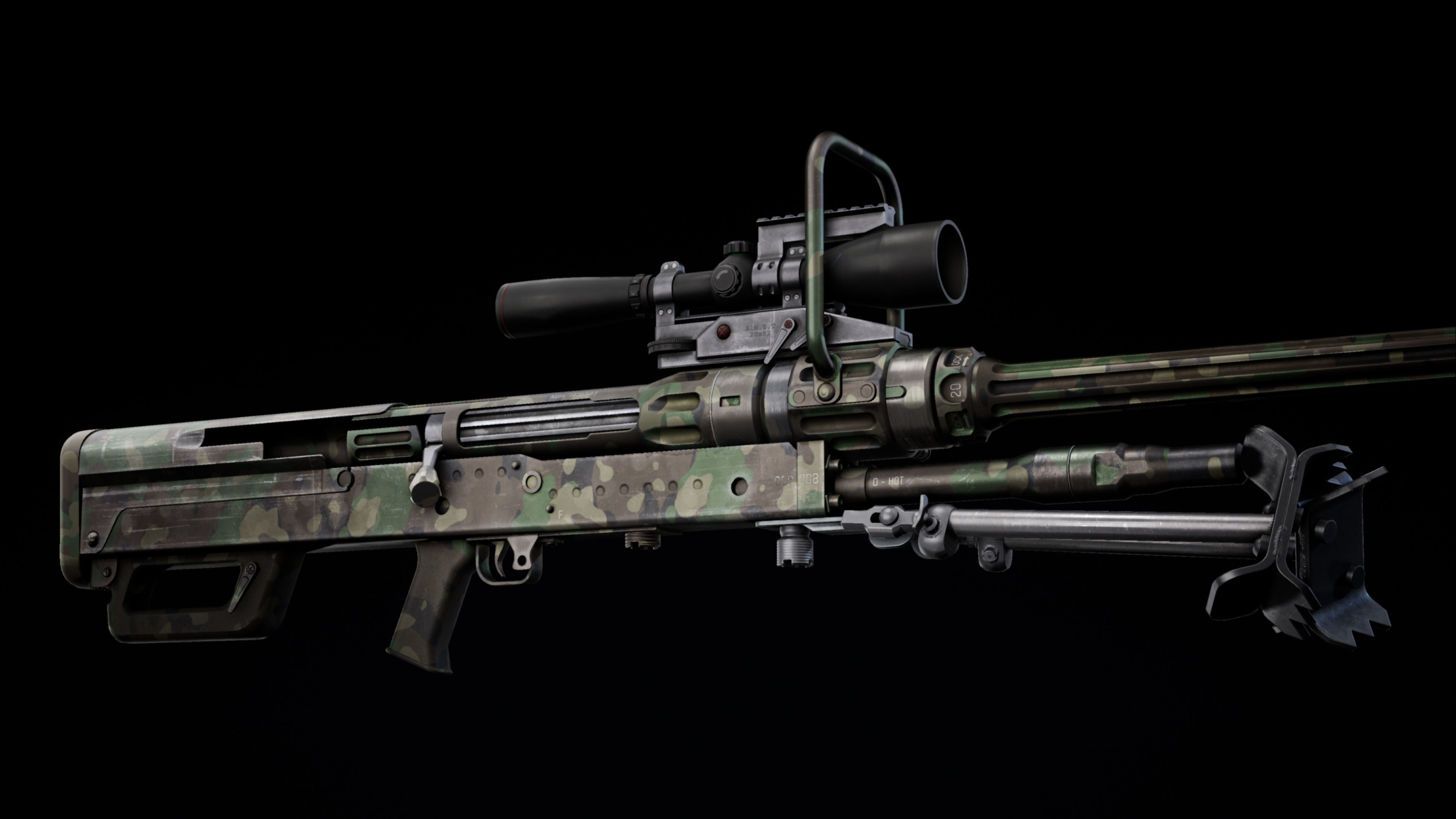 3D model Rifle NTW-20 VR / AR / low-poly | CGTrader