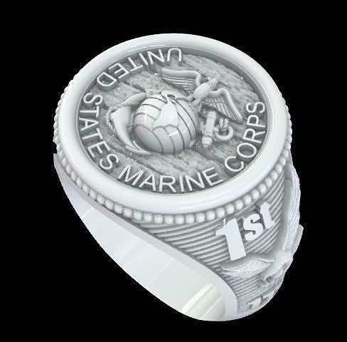 Marines USMC 3D model 3D printable | CGTrader