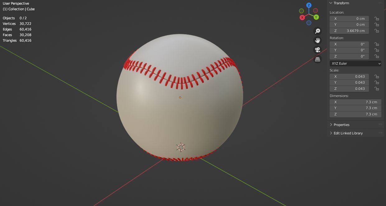 Baseball 3D model 3D model | CGTrader