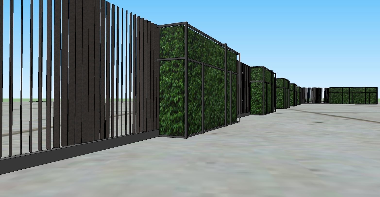 Affordable and Easy-to-Use Boundary Wall 3D Model 3D model | CGTrader