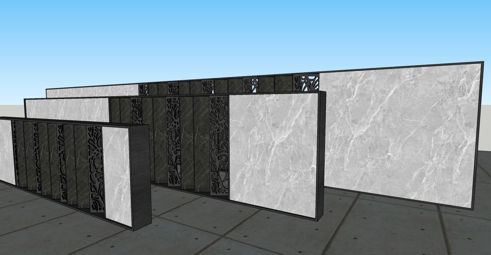 Realistic Boundary Wall 3D Model 3D model | CGTrader