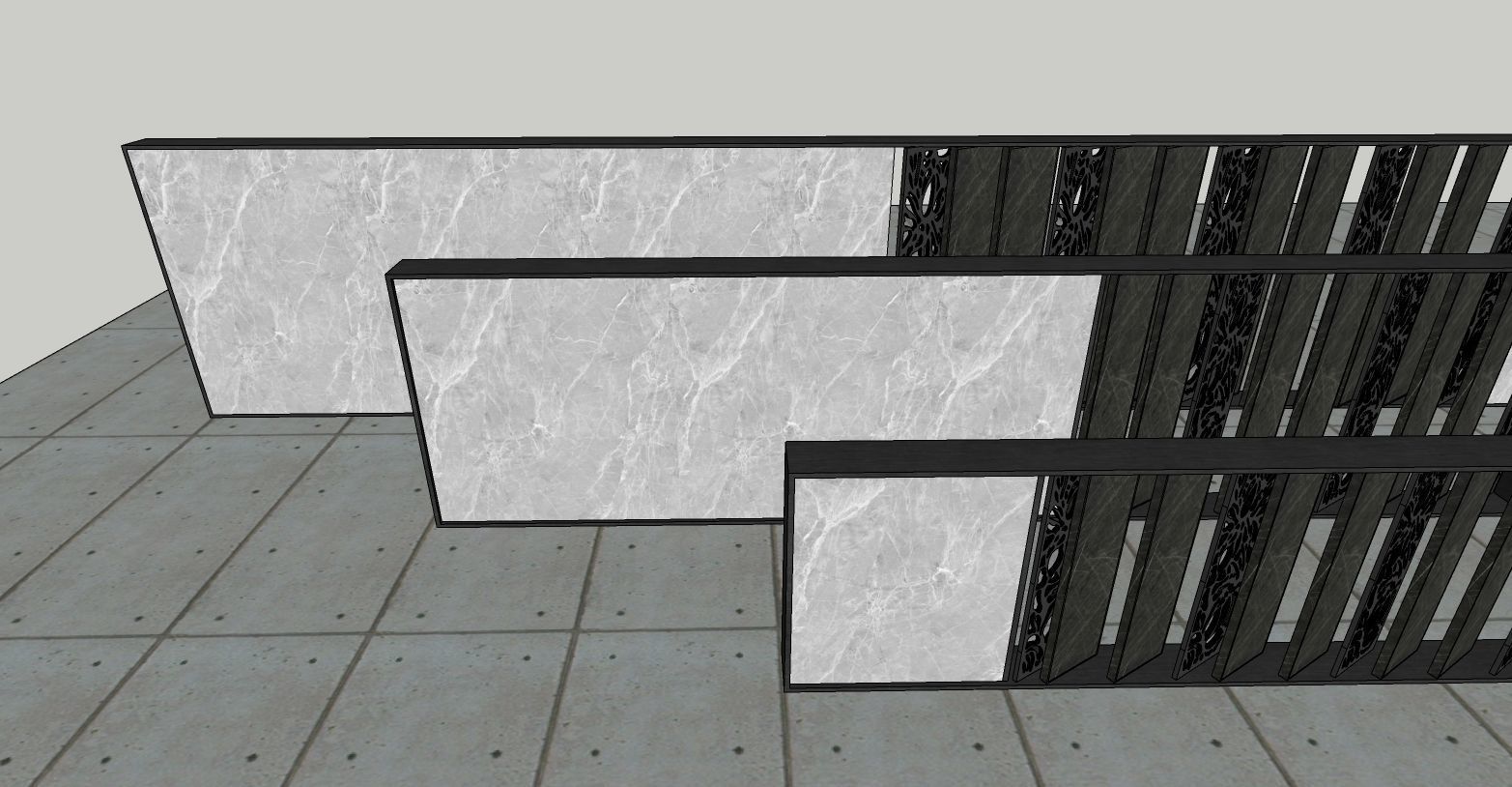 Realistic Boundary Wall 3D Model 3D model | CGTrader