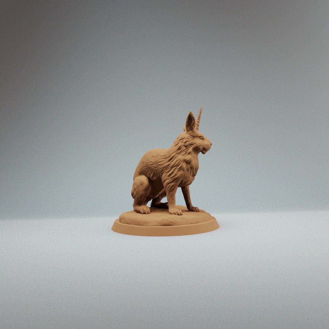 Almiraj Bunnycorn dnd mini Pre-Supported - Two variations 3D model 3D ...