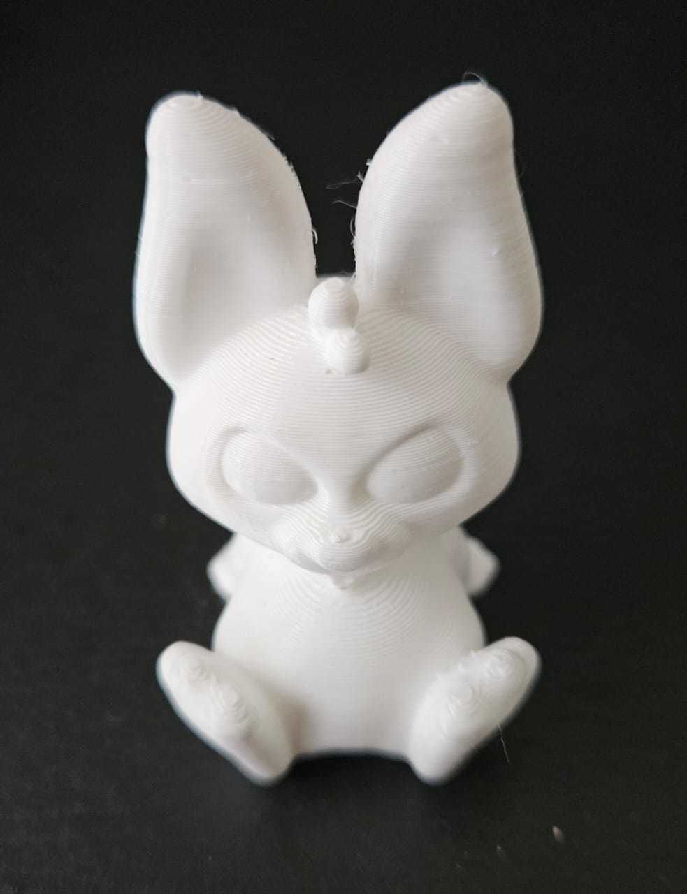 Little Sitting Bunny 3D model 3D printable | CGTrader