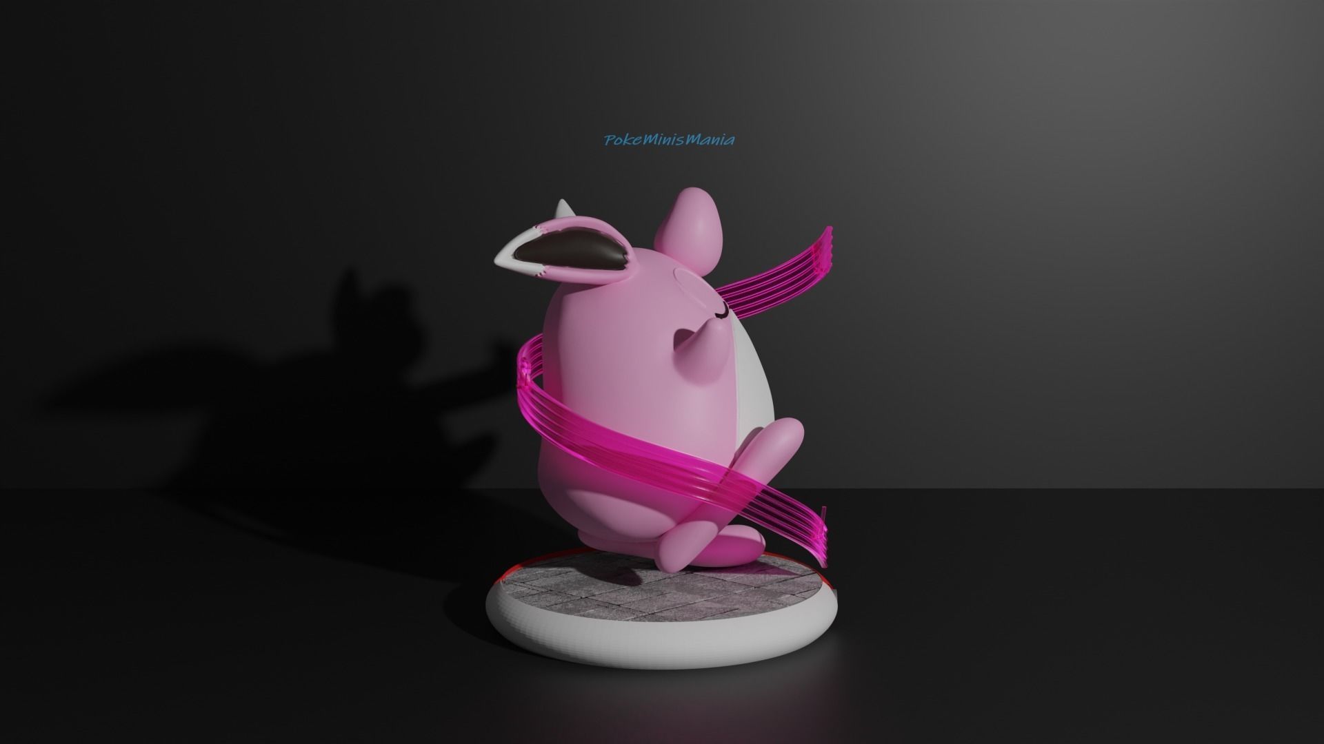 Igglybuff jigglypuff Wigglytuff and Scream tail 3D print model 3D model ...