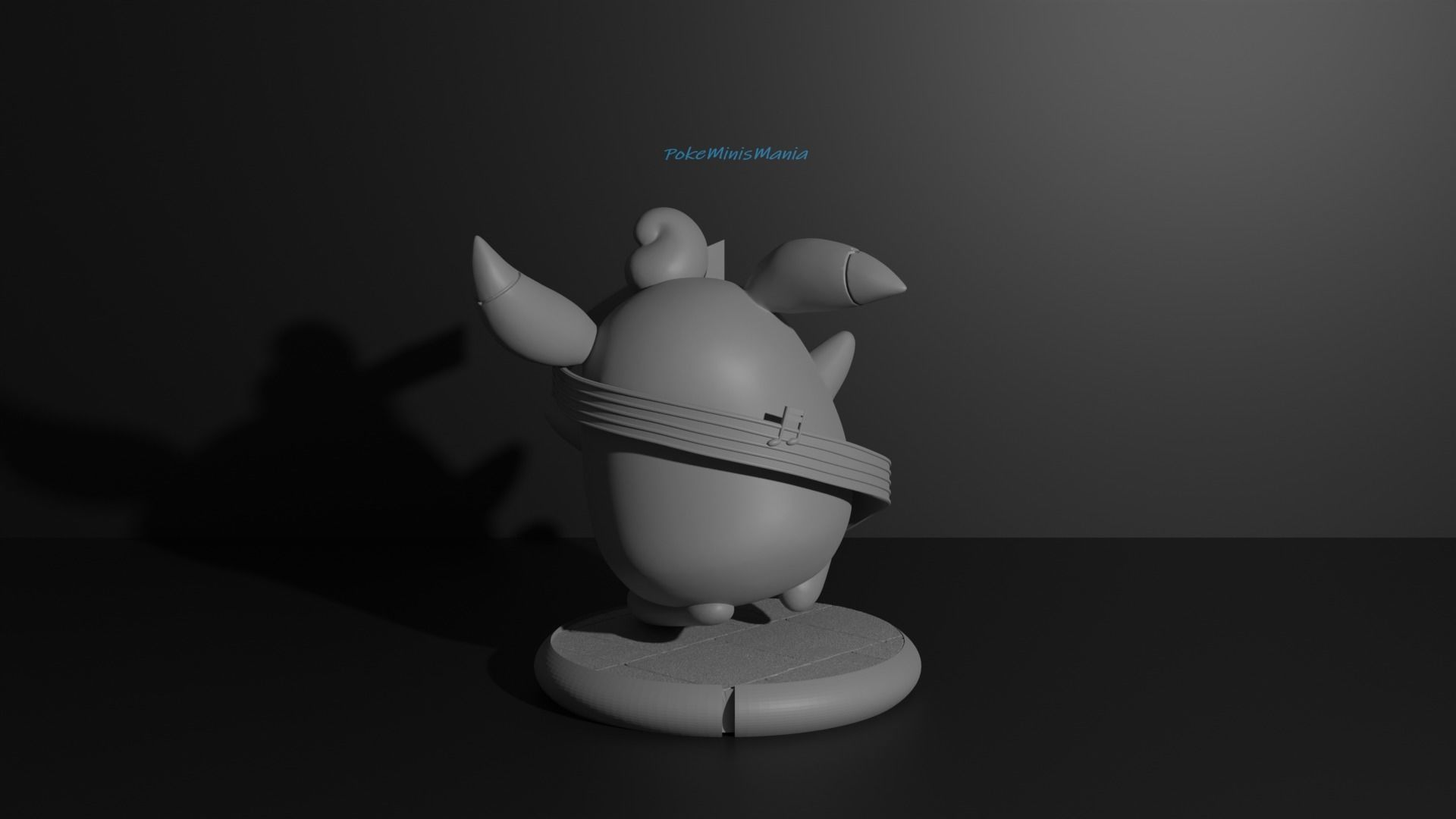 Igglybuff jigglypuff Wigglytuff and Scream tail 3D print model 3D model ...