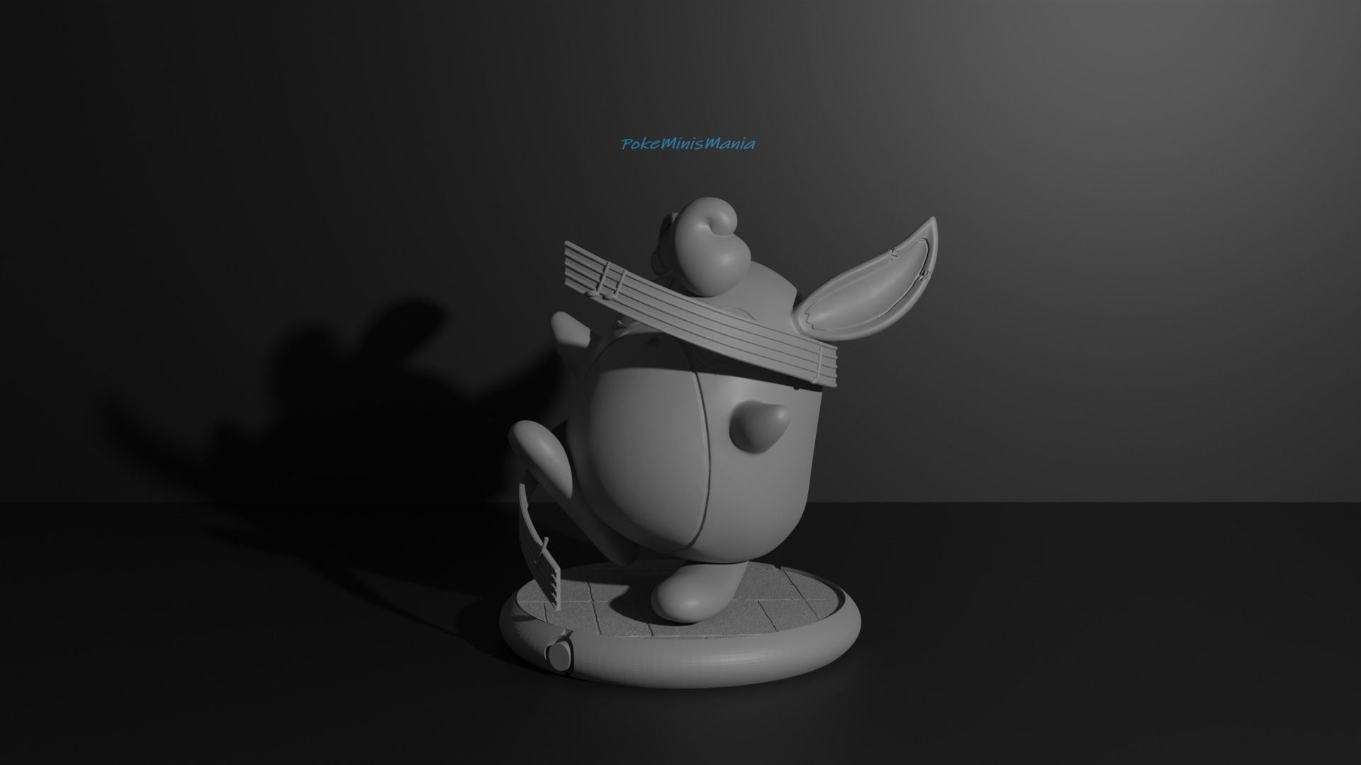 Igglybuff jigglypuff Wigglytuff and Scream tail 3D print model 3D model ...