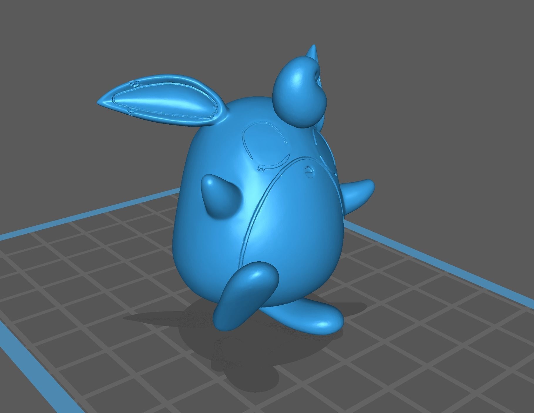 Igglybuff jigglypuff Wigglytuff and Scream tail 3D print model 3D model ...