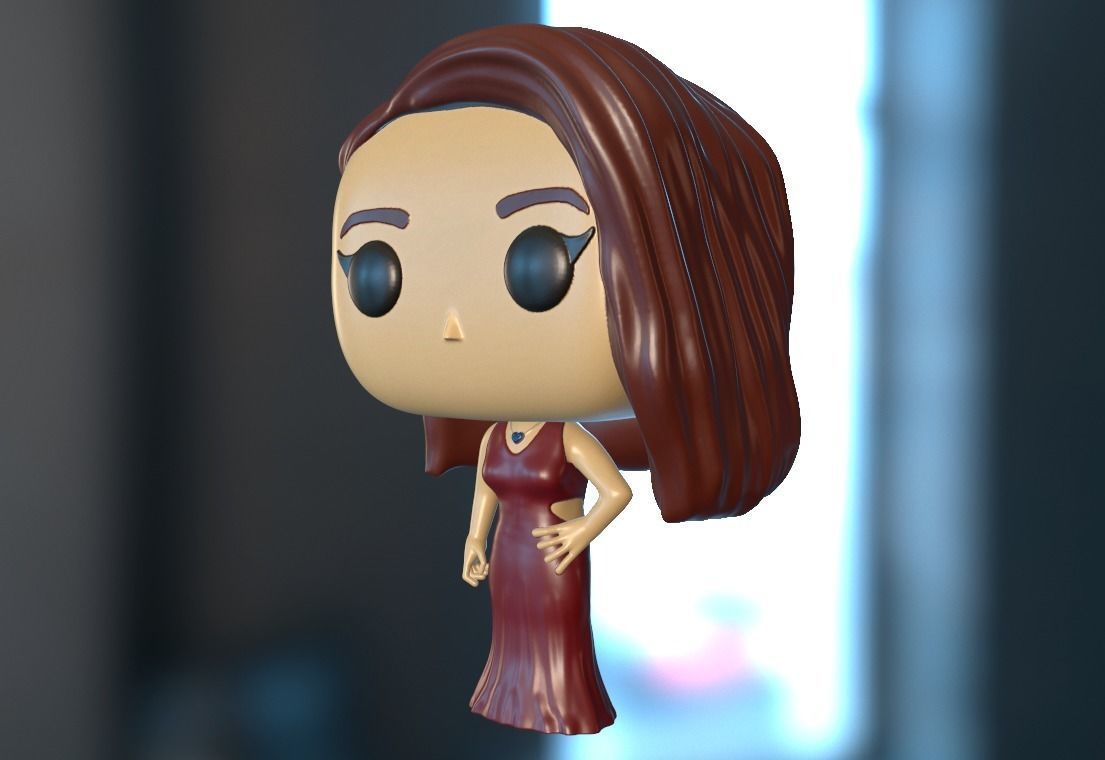 Funko vestido de fiesta 3D model 3D printable | CGTrader