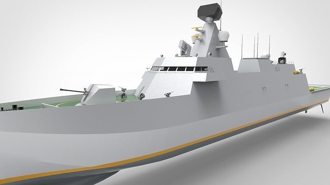 Frigate type x 3D model | CGTrader