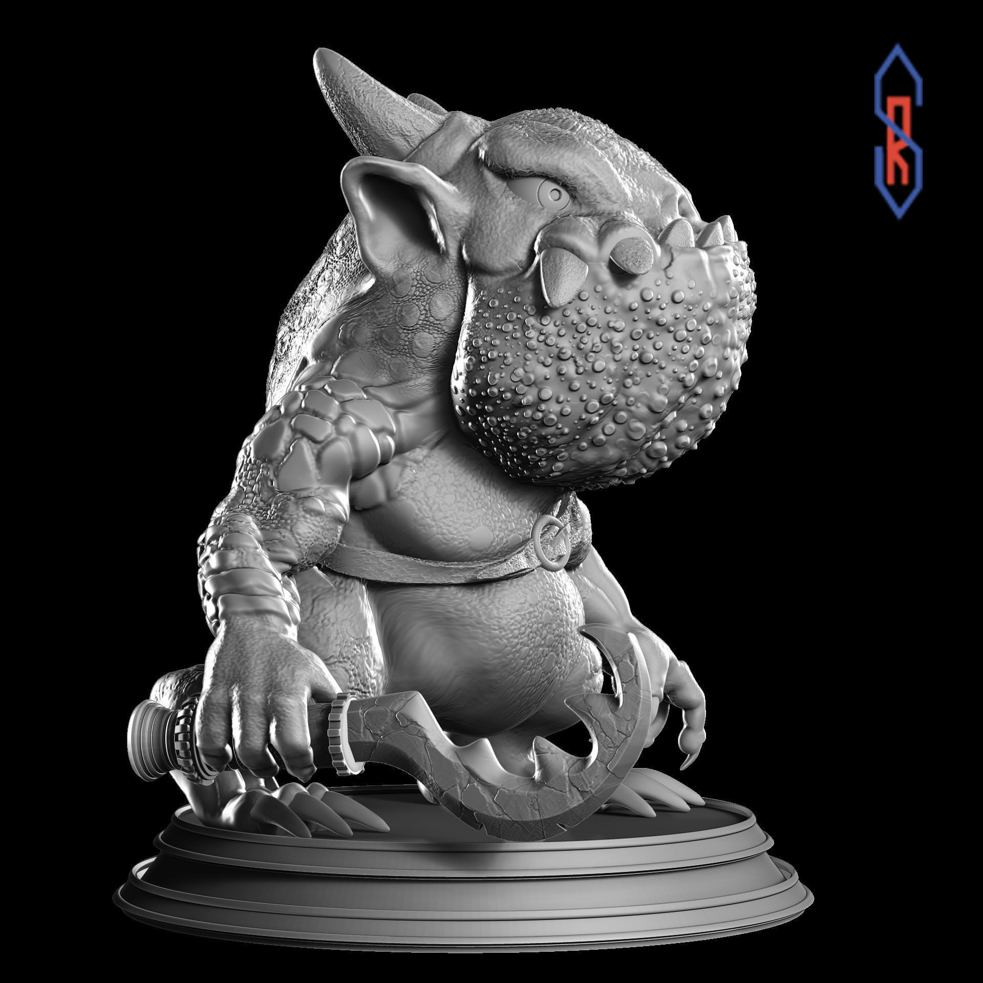 krog - miniature 3D model 3D printable | CGTrader