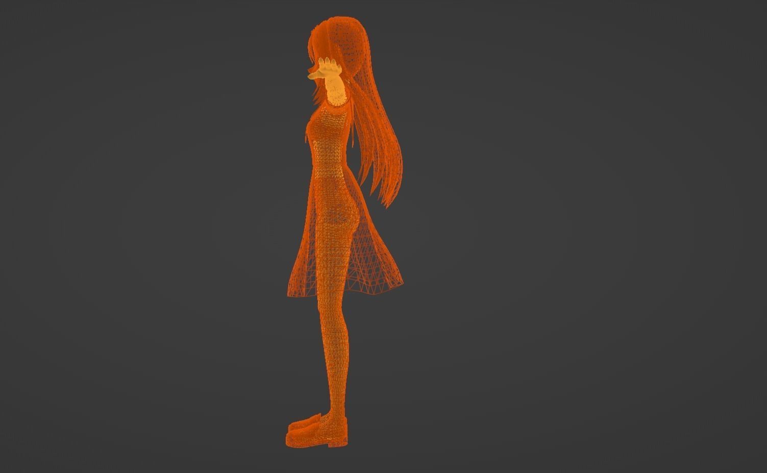 Anime Character - Kei Shirogane 3D model | CGTrader