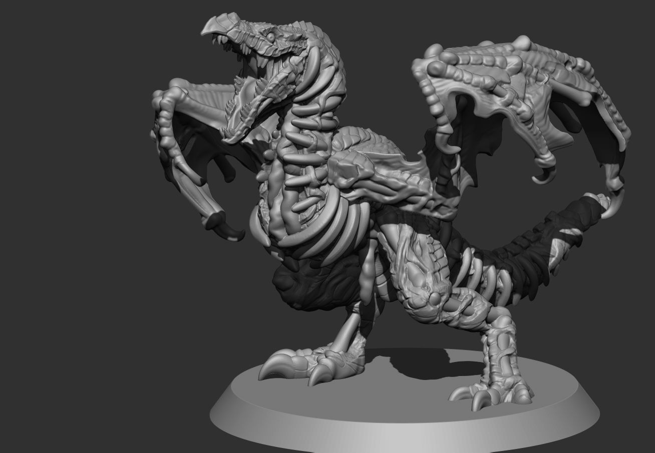 Scream Dragon 3D model 3D printable | CGTrader
