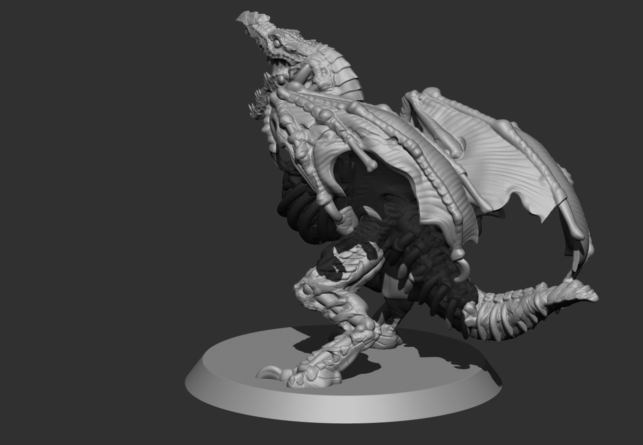 Scream Dragon 3D model 3D printable | CGTrader